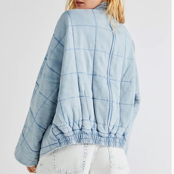 Free People | Jackets & Coats | Free People Dolman Quilted Knit Jacket | Poshmark